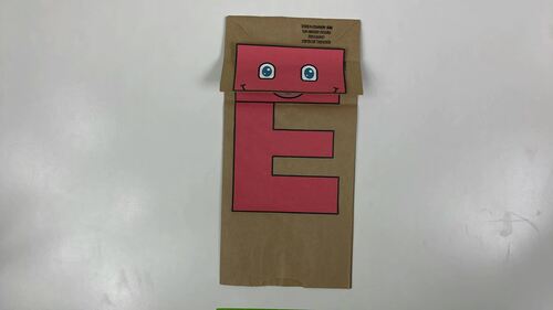 Letter E Alphabet Puppet Craft by Fun with Speech Therapy Teacher