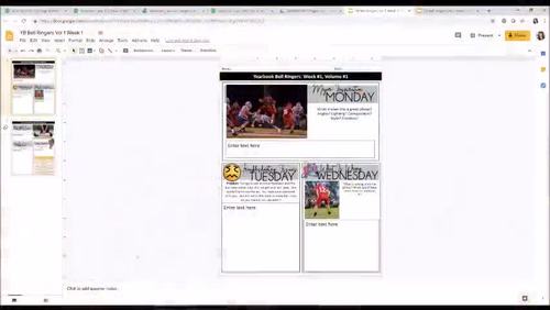 Yearbook Journalism Bell Ringers for 100 Days, Volume 1 by Julie Faulkner