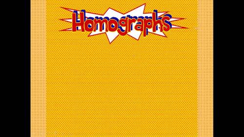 All About Homographs PPT with Audio Narration Grades 2-5 Common Core