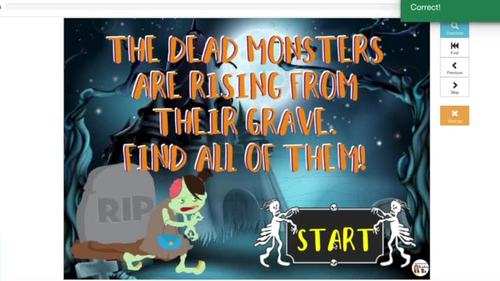 Halloween Search and find monsters animated GIF Boom Cards | TPT