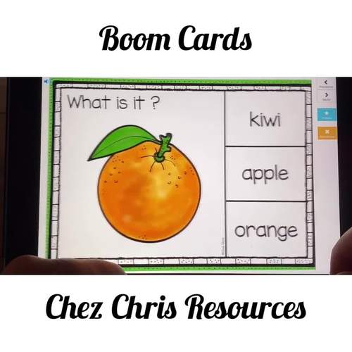 Fruit and Vegetables Vocabulary with Boom™ Cards Set 1 by Chez Chris