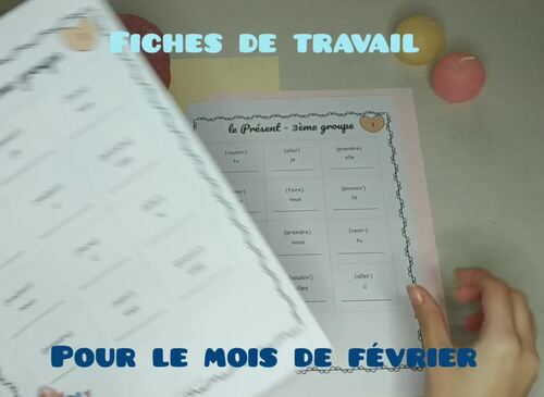 NO PREP French Daily Work FEBRUARY - Verbs : beginner - Travail ...