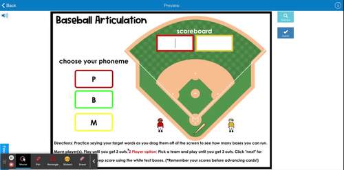 Boom™ Cards Baseball Articulation Digital Game for Speech S, Z & S Blends