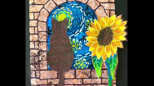 Vincent Van Gogh Art History project MIXED MEDIA collage lesson plan ...