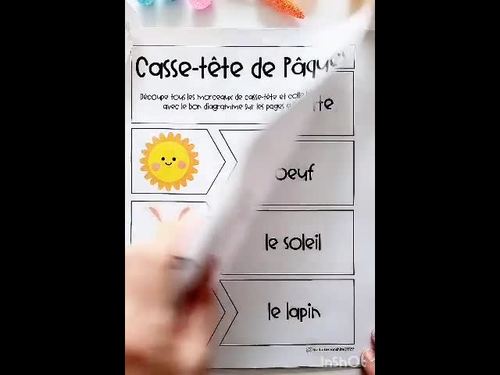 Mega FRENCH Easter Worksheet Set - Activités de Pâques en Français