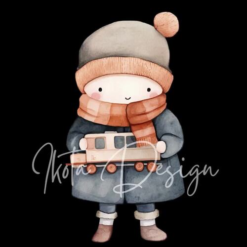 Train Station Watercolor Clipart by Ikota Design | TPT