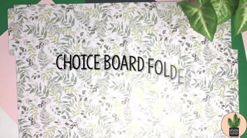 Branches of Government Menu Choice Board for Enrichment and Early Finishers