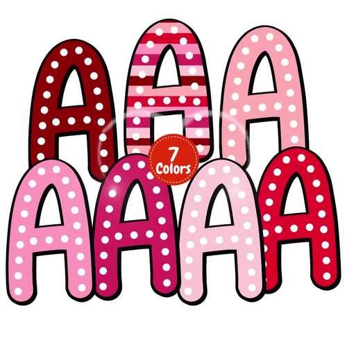 Dot Dalmatian Valentines day Alphabet bulletin board room décor | Font ...