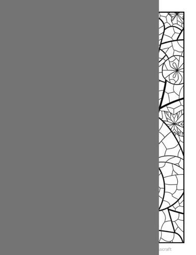 Stained Glass Christmas Coloring Pages Holiday Icons Coloring Book Art ...