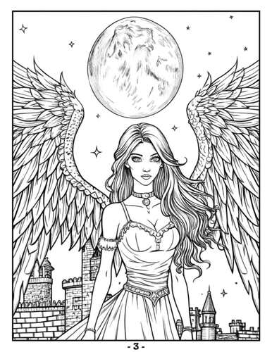 Midnight Magic Coloring Pages: Gothic and Halloween Coloring Book for ...