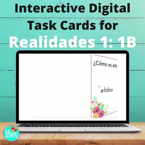 Realidades Auténtico 1 Capítulo 1B BOOM CARDS | Digital Task Cards
