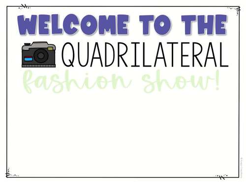Classify Quadrilaterals EDITABLE PowerPoint Lesson - 4th Grade Geometry