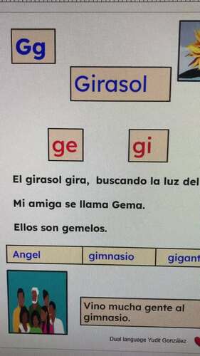 Libro de lectura Kindergarten. by Yudit Gonzalez CV | TPT