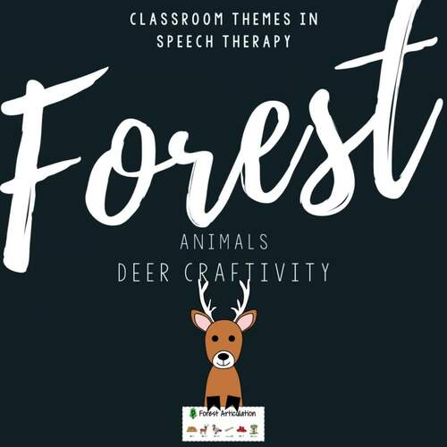 Rudolph the Reindeer Craft Woodland Forest Animals Winter Speech Therapy