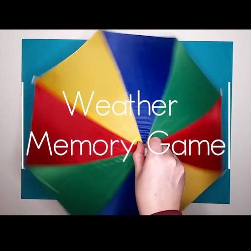 The Weather Memory Game by Kerry Grogan Tutoring | TPT