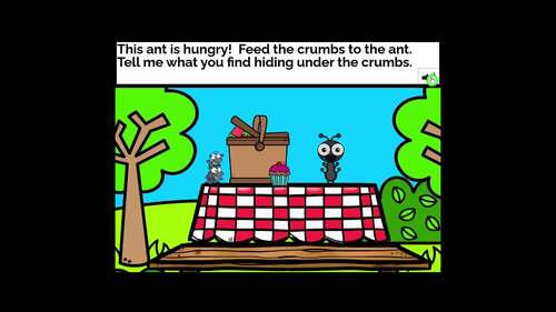Feed the Ant! /v/ Articulation – Initial, Medial & Final (Boom Activity)