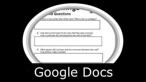 Fiction Reading Passages and Questions Google Docs Slides Forms | Set1