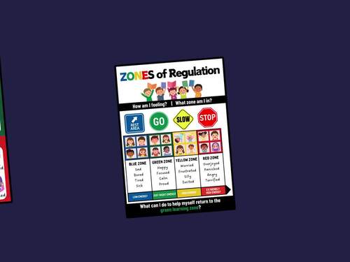 Zones of Regulation ZOR Bundle | Check-in & Coping Skills Posters ...