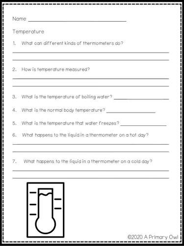 Heat and Thermal Energy Science Unit Print and Digital Resource Included