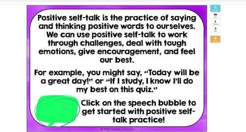 Positive Self-Talk & Affirmations Digital Boom Cards by Pathway 2 Success