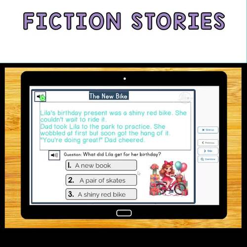 Fiction Reading Comprehension | Key Ideas and Details | wh questions ...