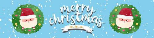 Cute Santa and Elves Google Classroom Banners (8 Animated & 8 Static)