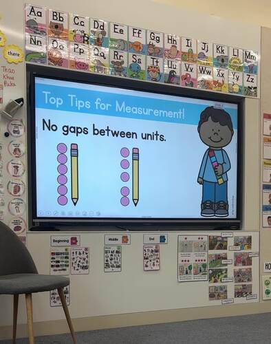 Measuring Length Posters & Teaching Slides | Kindergarten Foundation ...