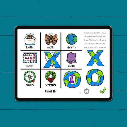Earth Day Tic Tac Toe Articulation and Language Boom Cards | TPT
