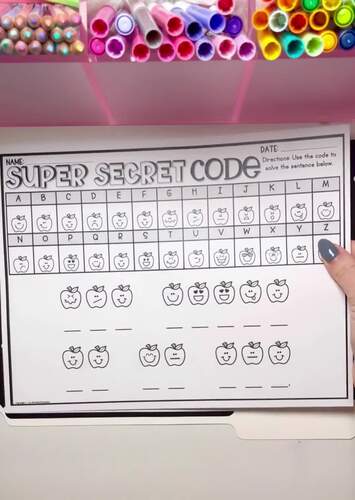 Secret Codes | Crack the Code | Break the Code | TPT