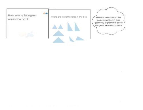 Constructive Triangles Perimeter of Shapes Command Cards for Set 1B Level 5