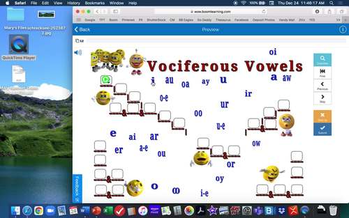 Vowel Circle Drag and Drop Boom Cards™ - With Audio Sounds! For ...