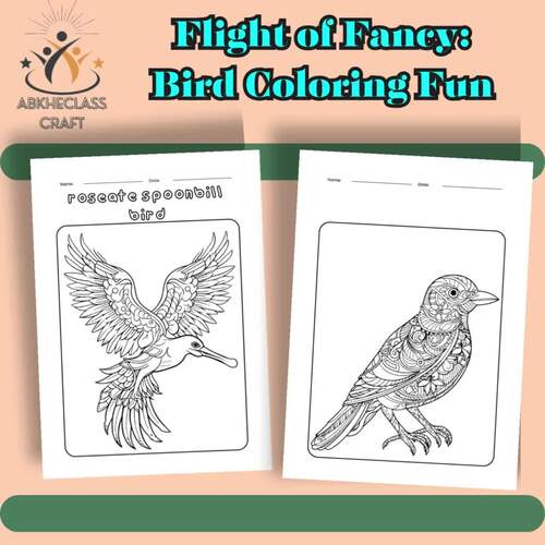 Birds Coloring Pages - Coloring Sheets, Birds Coloring Book - Morning ...