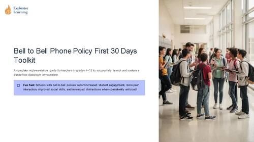Bell To Bell Phone Policy First 30: Independent Living Skills Real World