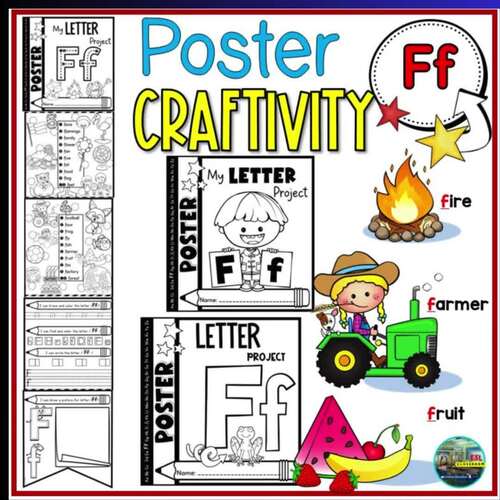 Letter Ff: Poster Craftivity | Alphabet Poster | Letter Recognition and ...