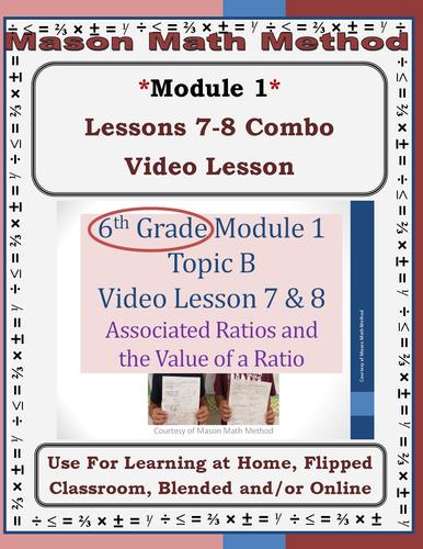 6th Grade Math Mod 1 Video Lesson 7-8 Associated Ratios Distance ...