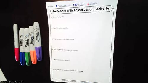 Adjectives & Adverb Multisensory Instruction | TPT