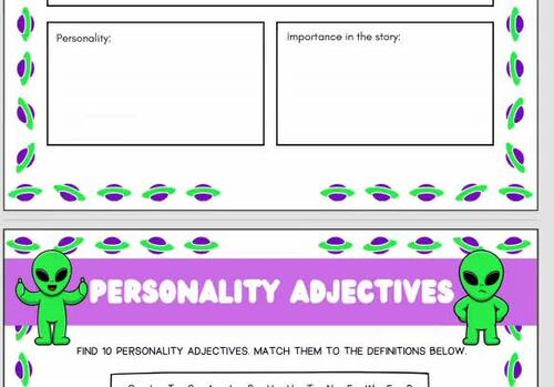 Colorful Character Development For Creative Writing Worksheet by ...