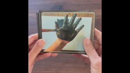 Halloween Handprint Bat Craft w/ Visual Task Card Instructions | TPT