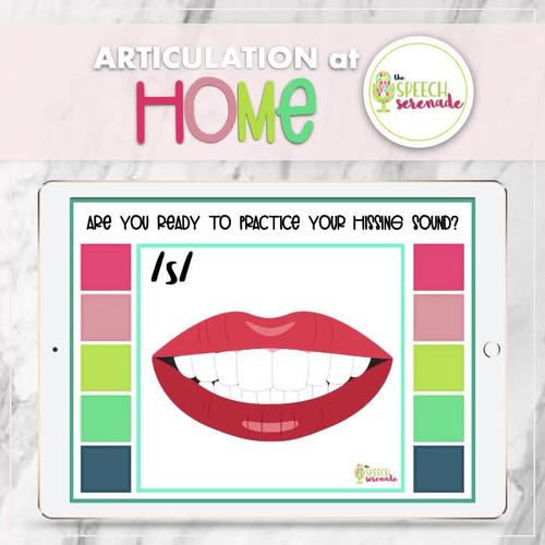 NO PRINT Articulation at Home - S Edition for Lisp Distortion Distance ...