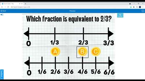 Equivalent Fractions Boom Cards by Hands on Learning LLC | TpT