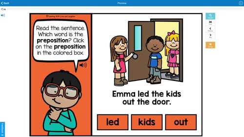 Prepositions Boom Cards™ by Teaching With Love and Laughter | TpT