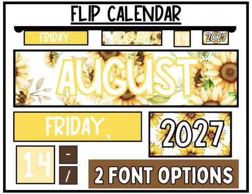 Sunflower Bright Classroom Decor Editable Bulletin Board, Labels ...