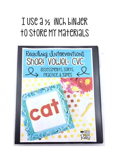 Short U CVC Vowel Activities by First Grade Roars | TPT