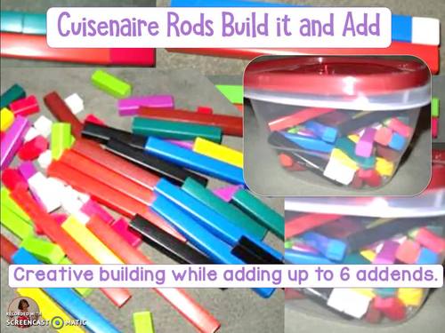 Build It and Add with Multiple Addends Hands-On For Use With Cuisenaire ...