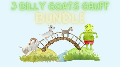 3 Billy Goats Gruff Book & Activity BUNDLE by Growin' Wildflowers
