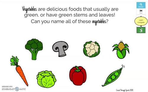 Boom Cards - Basic Food Categories by Cruzin' Through Speech | TPT