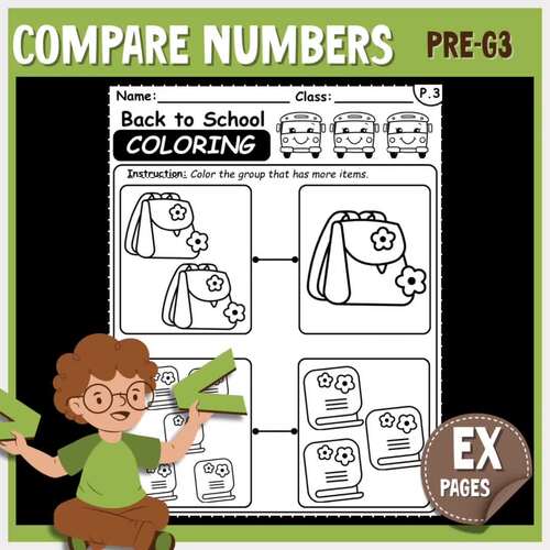 Comparing Numbers to 20 | Back to school Theme – Picture-Based Math ...