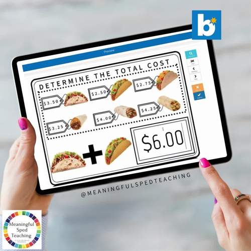 Life Skills Money Addition Digital Task Cards | Boom Cards | TPT