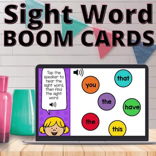 Sight Words Boom Card Bundle - Fry Words 1-100 | TpT