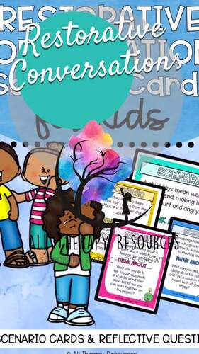 RESTORATIVE CONVERSATIONS for Kids - Restorative Justice Activities ...